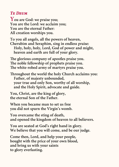 Magnificat - Te Deum